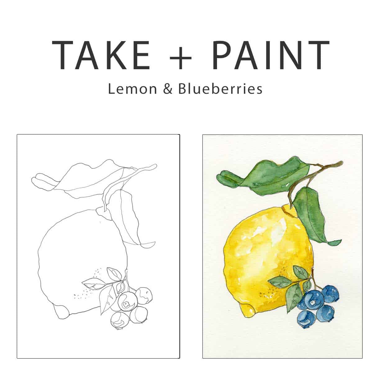 Lemon & Blueberries Take+Paint | Tamery Stafford